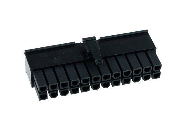 ATX 24-pin Connector - Male - Black - Buy at CoolerKit.com